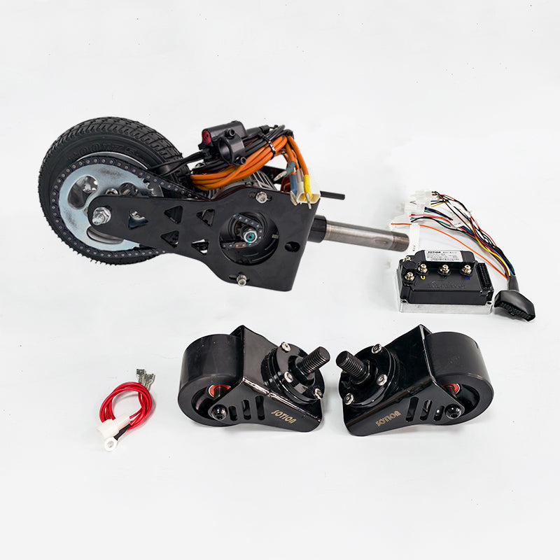 High-Performance Front Fork Kit with Motor & 4-Inch Wheels for Crazy C ...